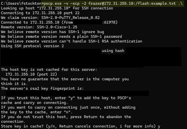 Copying Files Via Scp From Cisco Ios Device To A Windows Client 2208